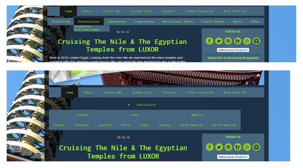 Trying to create 3 level HTML drop down menu for blogger, not working - Stack Overflow