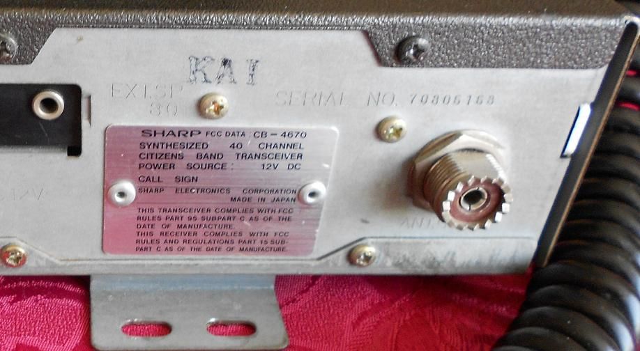 Sharp CB-4670 "One Hander" - Transmission1