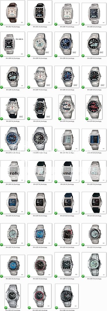 [BULK] CASIO Edifice watch series