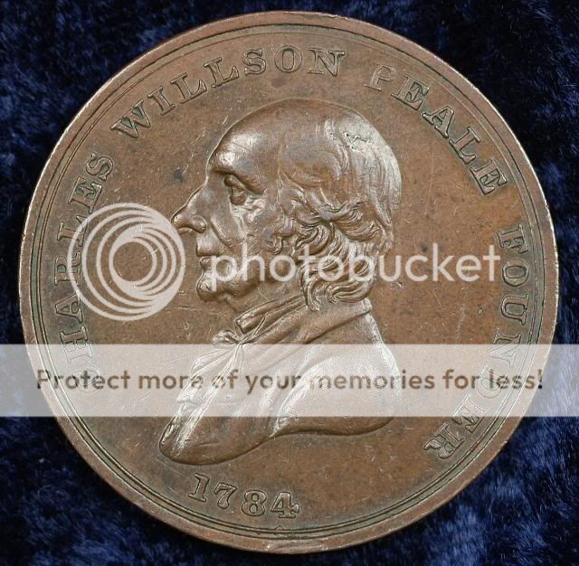 Copper "ticket" to the Peale Museum — Collectors Universe